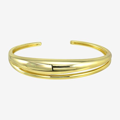 Click here for Silver Addiction Womens 14K Gold Over Silver Bangl... prices