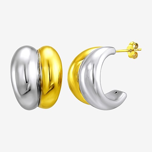 Click here for Silver Addiction Womens 14K Two Tone Gold Over Sil... prices