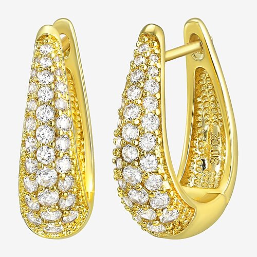 Click here for Silver Addiction Womens White Cubic Zirconia 14K G... prices