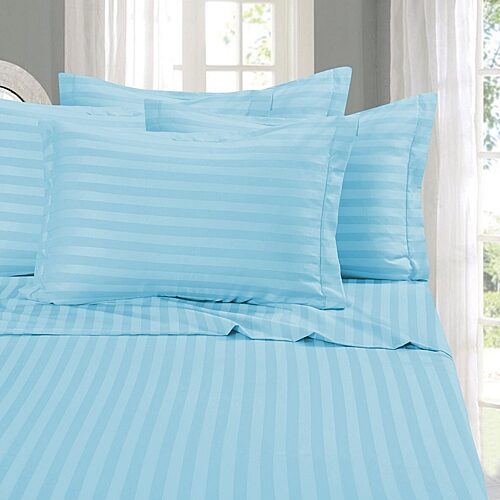Click here for Elegant Comfort 6-Piece Dobby Stripe Wrinkle Free... prices