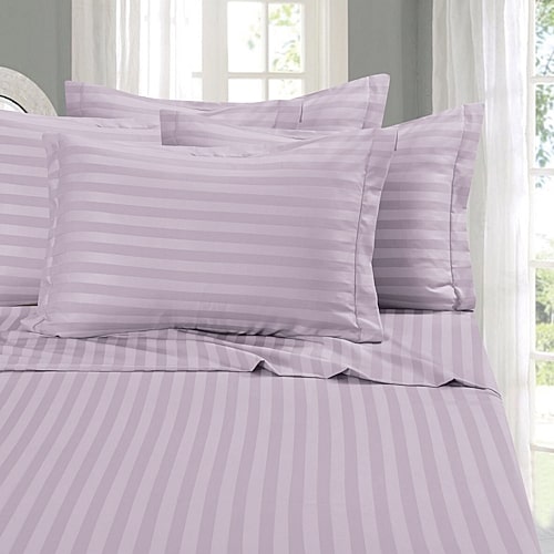 Click here for Elegant Comfort 6-Piece Dobby Stripe Wrinkle Free... prices