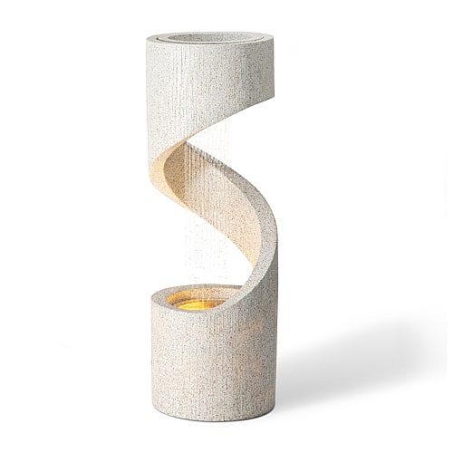 Click here for Glitzhome 40.25 Terrazzo Spiral Shaped Outdoor Fou... prices