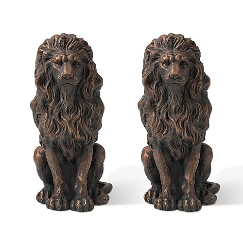 Click here for Glitzhome 2-pc. 20.5 MGO Lion Statue Figurine  One... prices