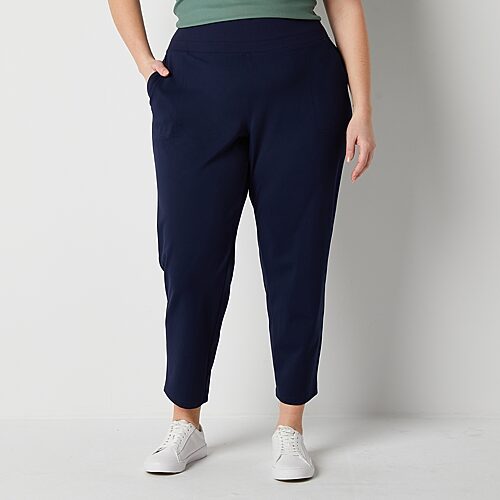 Click here for Stylus Womens Plus Tapered High Rise Pull-On Pant... prices