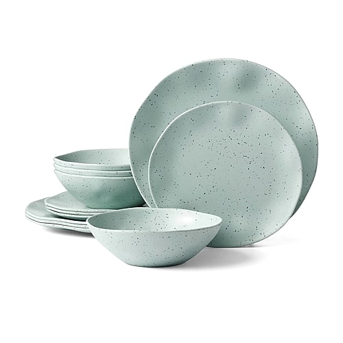 Click here for Oneida Terrazzo 12-pc. Melamine Dinnerware Set  On... prices