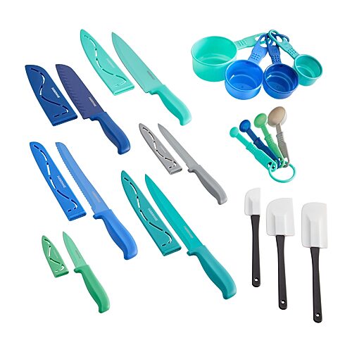 Click here for Farberware 23-pc. Knife and Tool Set  One Size  Bl... prices