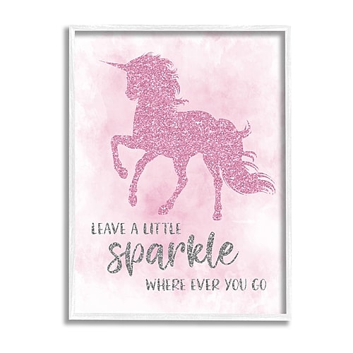 Click here for Stupell Industries Leave A Little Sparkle Unicorn... prices