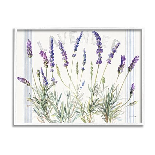 Click here for Stupell Industries Lavender Floral Bistro Stripes... prices