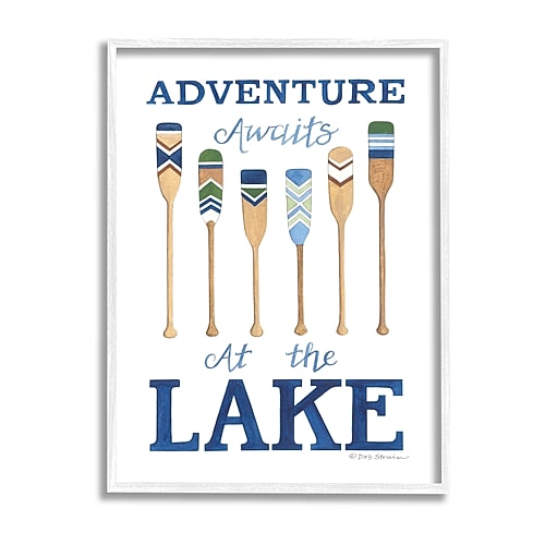 Click here for Stupell Industries Adventure Awaits At Lake Oars P... prices