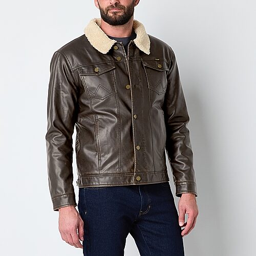 Click here for Lee Mens Faux Leather Midweight Work Jacket  Small... prices