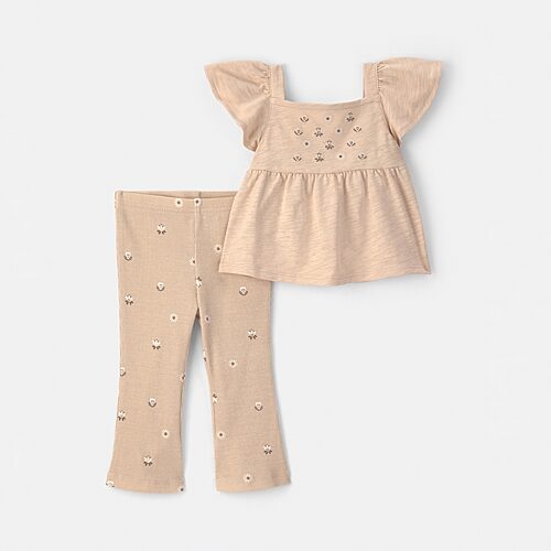 Click here for Carters Baby Girls 2-pc. Legging Set  3 Months  Br... prices