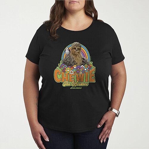 Click here for Retro Chewie Womens Plus Crew Neck Short Sleeve St... prices