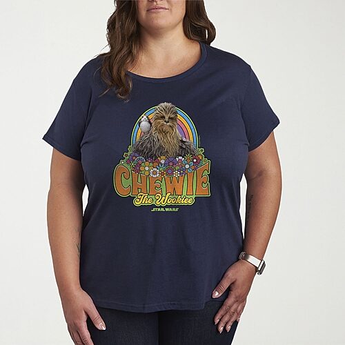 Click here for Retro Chewie Womens Plus Crew Neck Short Sleeve St... prices