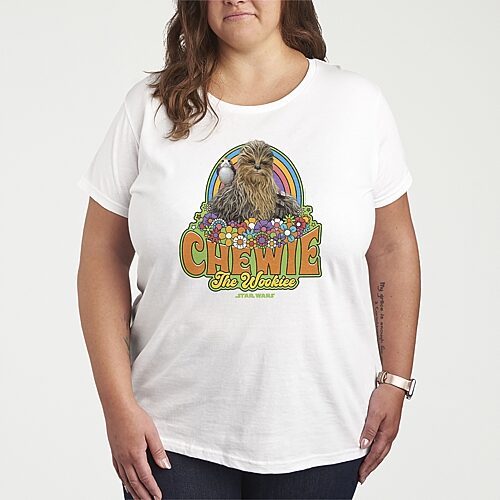Click here for Retro Chewie Womens Plus Crew Neck Short Sleeve St... prices
