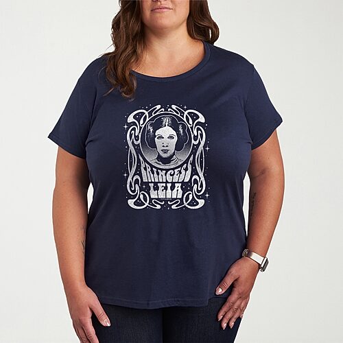 Click here for Princess Leia Art Nouveau Womens Plus Crew Neck Sh... prices