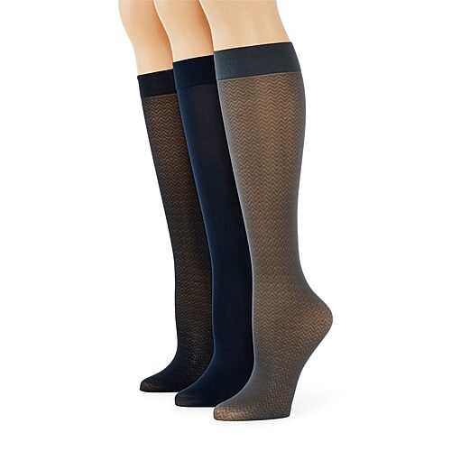 Click here for Mixit Womens 3 Pair Trouser Socks  10-13  Gray prices