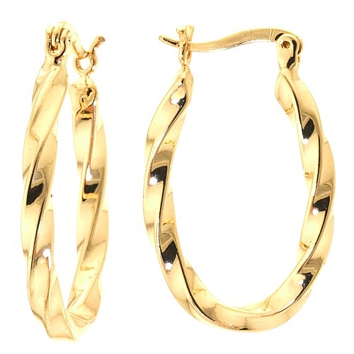 Click here for Silver Reflections Womens 24K Gold Over Brass 32mm... prices