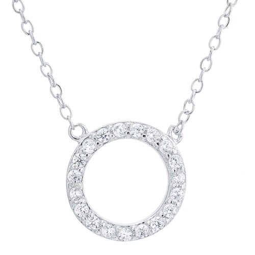 Click here for Silver Treasures Womens Cubic Zirconia Sterling Si... prices