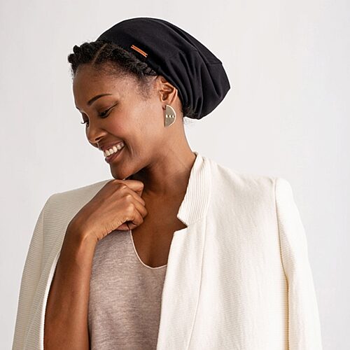 Click here for Grace Eleyae Black Adjustable Slap | Satin Lined C... prices