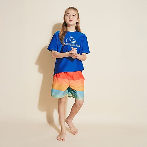 Click here for Quiksilver Big Kid Boys Striped Swim Trunks  Small... prices