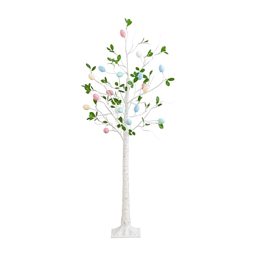 Click here for Nearly Natural 5ft Blooming Easter Egg Twig Lighte... prices
