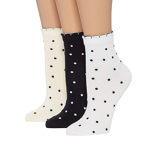Click here for Mixit Womens Multi-Pack 3 Pair Quarter Ankle Socks... prices