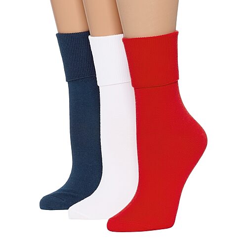 Click here for Mixit Everyday Essential Womens 3 Pair Turncuff So... prices