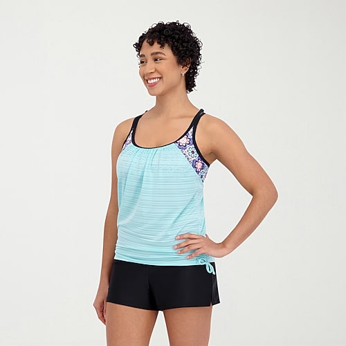 Click here for ZeroXposur Womens Geometric Tankini Swimsuit Top... prices
