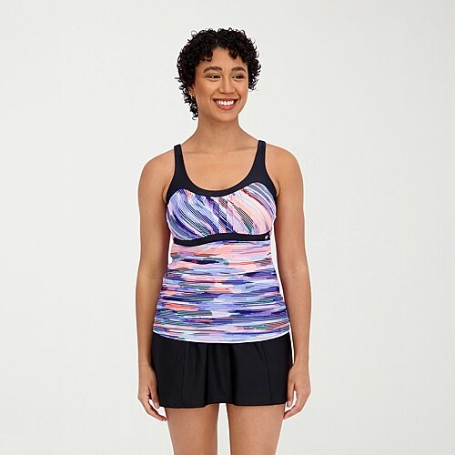 Click here for ZeroXposur Womens Comfort Straps Tie Dye Tankini S... prices