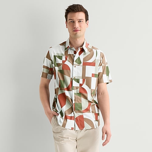 Click here for Stylus Mens Short Sleeve Regular Fit Button-Down S... prices