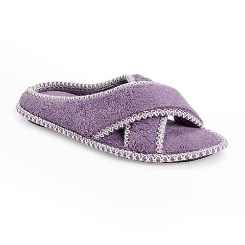 Click here for Muk Luks Ada Crossband Womens Memory Foam Slip-On... prices