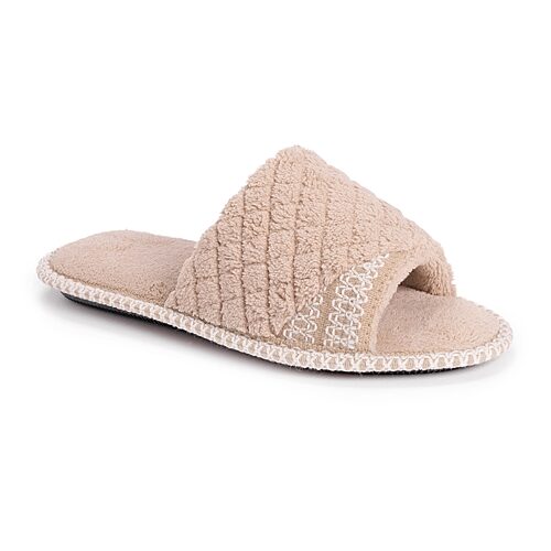Click here for Muk Luks Womens Sally Open Toe Scuff Slippers - Ho... prices