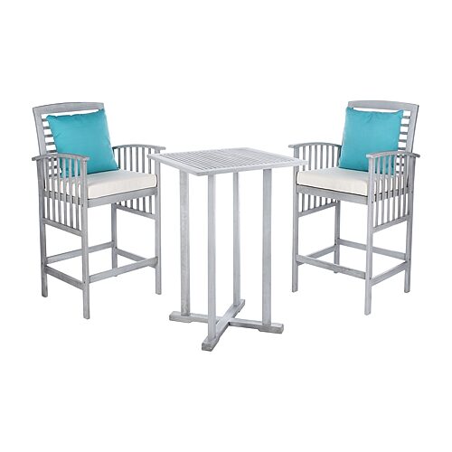 Click here for Pate 3 Pc Bar Height Outdoor Bistro Set - Grey was... prices