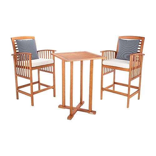 Click here for Pate 3 Pc Bar Height Outdoor Bistro Set - Natural/... prices