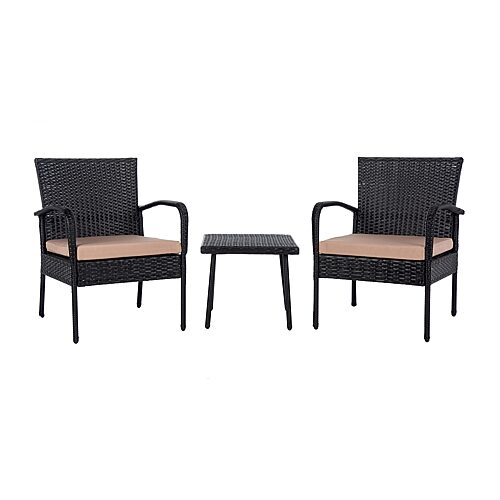Click here for Moore 3PC Lounge Set - Black/beige prices