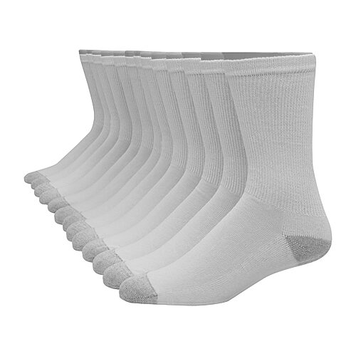 Click here for Hanes Mens 12-Pk. Ultimate Crew Socks - White prices