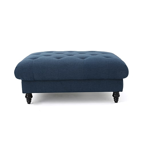 Click here for Bordeaux Upholstered Ottoman  One Size  Blue prices