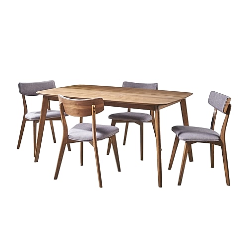 Click here for Alma 5-pc. Rectangular Dining Set  One Size  Gray prices