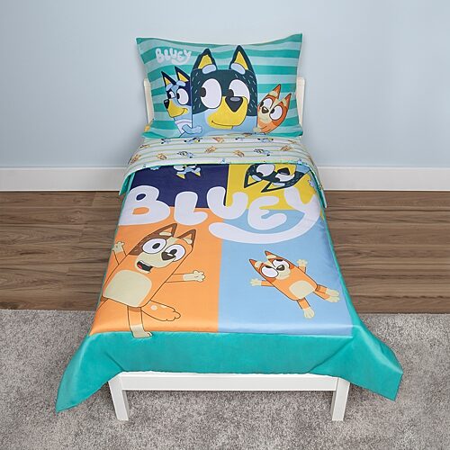 Click here for Nojo Bluey 4-pc. Bluey Toddler Bedding Set  One Si... prices