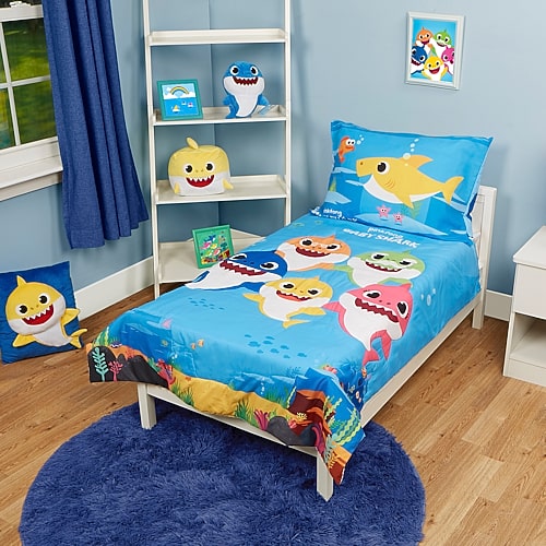 Click here for Stevens Baby Boom 4-pc. Baby Shark Toddler Bedding... prices