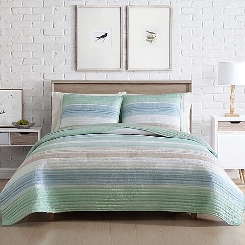 Click here for Beatrice Home Fashions Coralinn Quilt Set  One Siz... prices