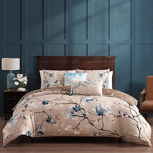 Click here for Bebejan Blue Blossom 5-pc. Midweight Reversible Co... prices