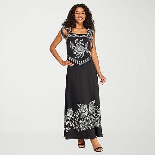 Click here for Premier Amour Womens Maxi Skirt  Small  Black prices