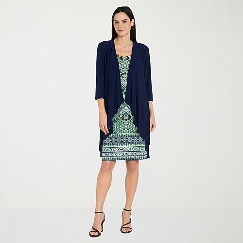Click here for R & M Richards Womens Medallion Jacket Dress  6  B... prices