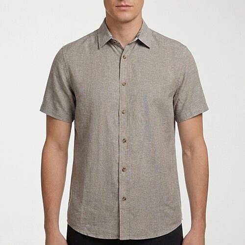 Click here for Report Collection Linen Blend Mens Short Sleeve Mo... prices