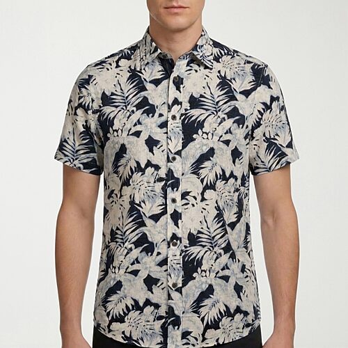Click here for Report Collection Linen Blend Mens Short Sleeve Mo... prices
