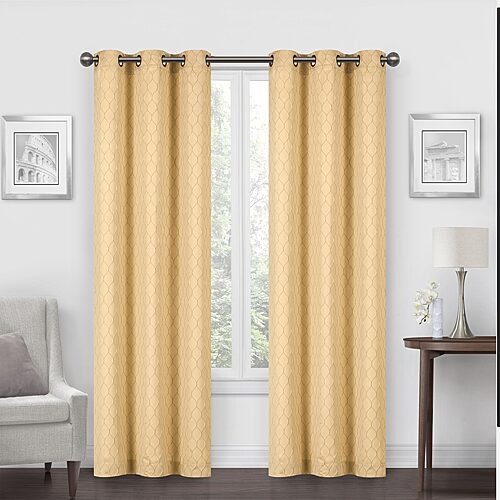 Click here for Regal Home Mackenna Jacquard Grommet Top Light-Fil... prices