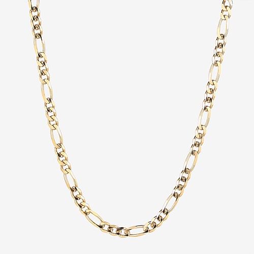 Click here for 14K Gold Over Silver Solid Figaro Chain Necklace... prices