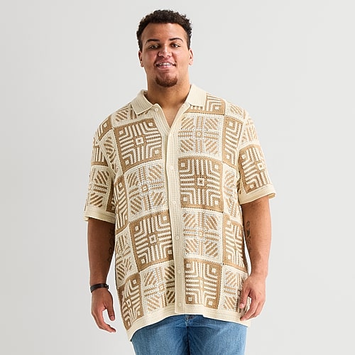 Click here for Arizona Big and Tall Mens Short Sleeve Button Polo... prices