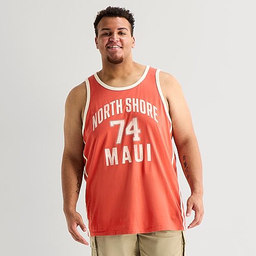 Click here for Arizona Mens Crew Neck Sleeveless Big and Tall Tan... prices